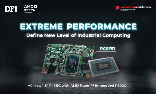 DFI Reveals New PCSF51 1.8” SBC with High Performance AMD Ryzen™ R2000 ...